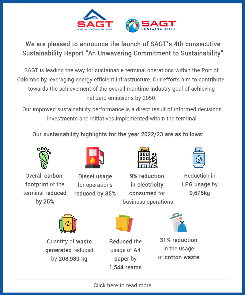 Global Container Terminal | SAGT Sri Lanka Official Site